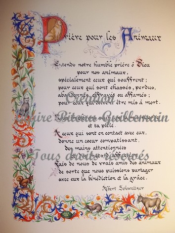 Texte Enluminé | D'Acanthes et d'Ancolies